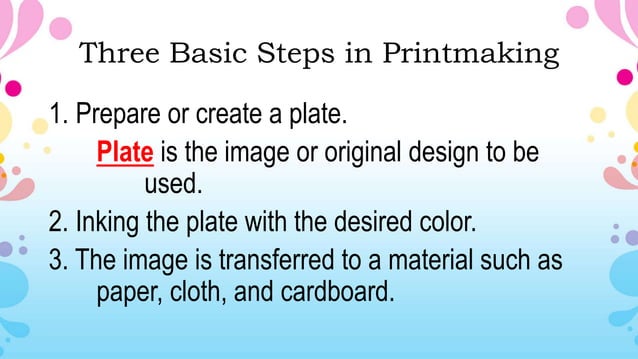 Printmaking with natural objects | PPTX