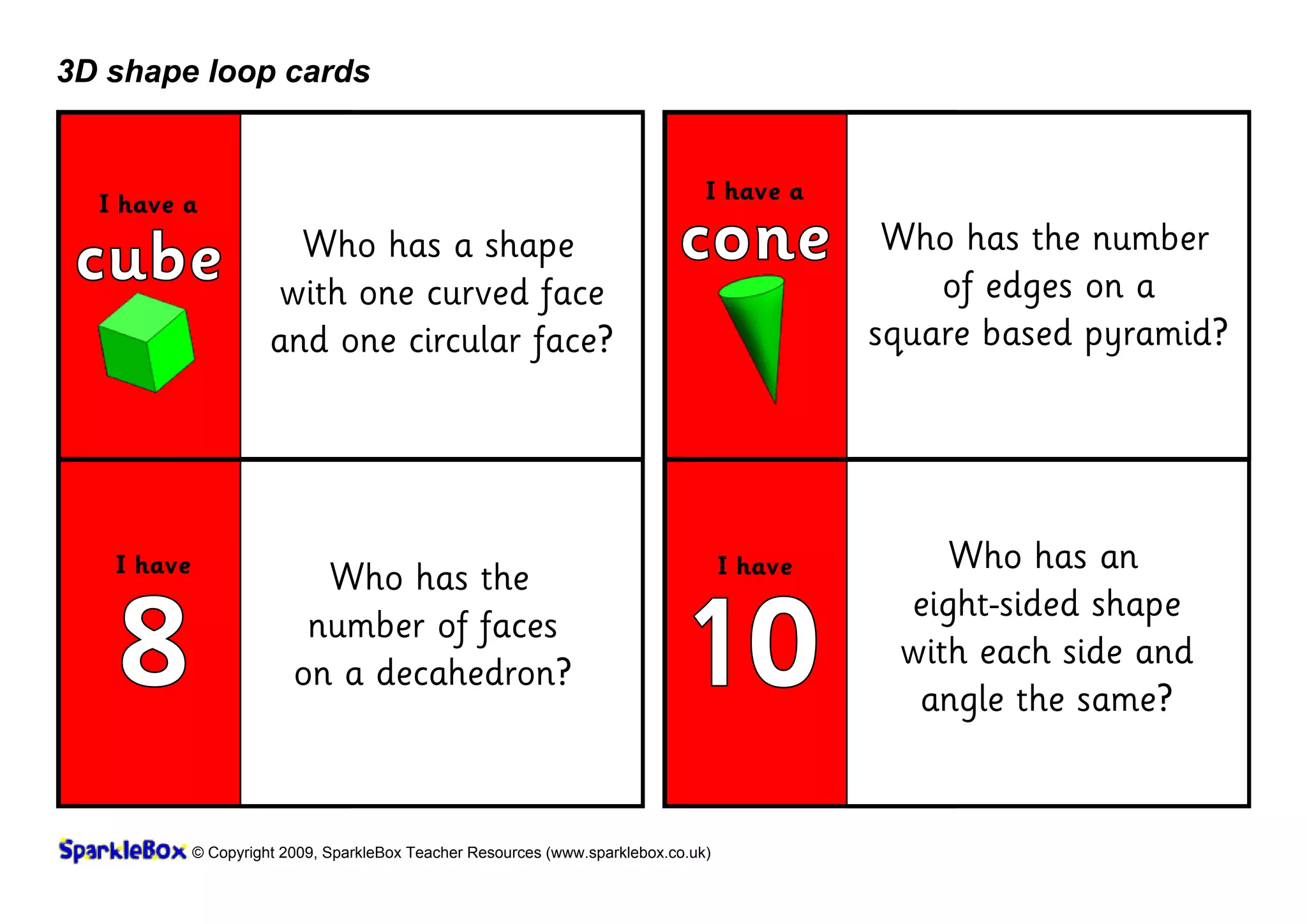 Print maths loop games (print) | PDF