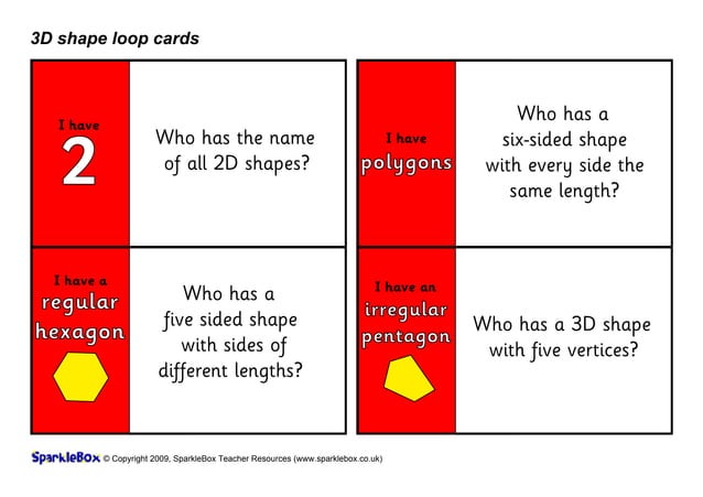 Print maths loop games (print) | PPT