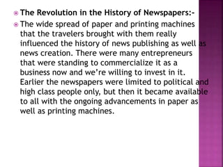 ROLE OF PRINT MEDIA IN FREEDOM STRUGGLE | PPTX