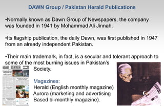 Print media in Pakistan | PPTX