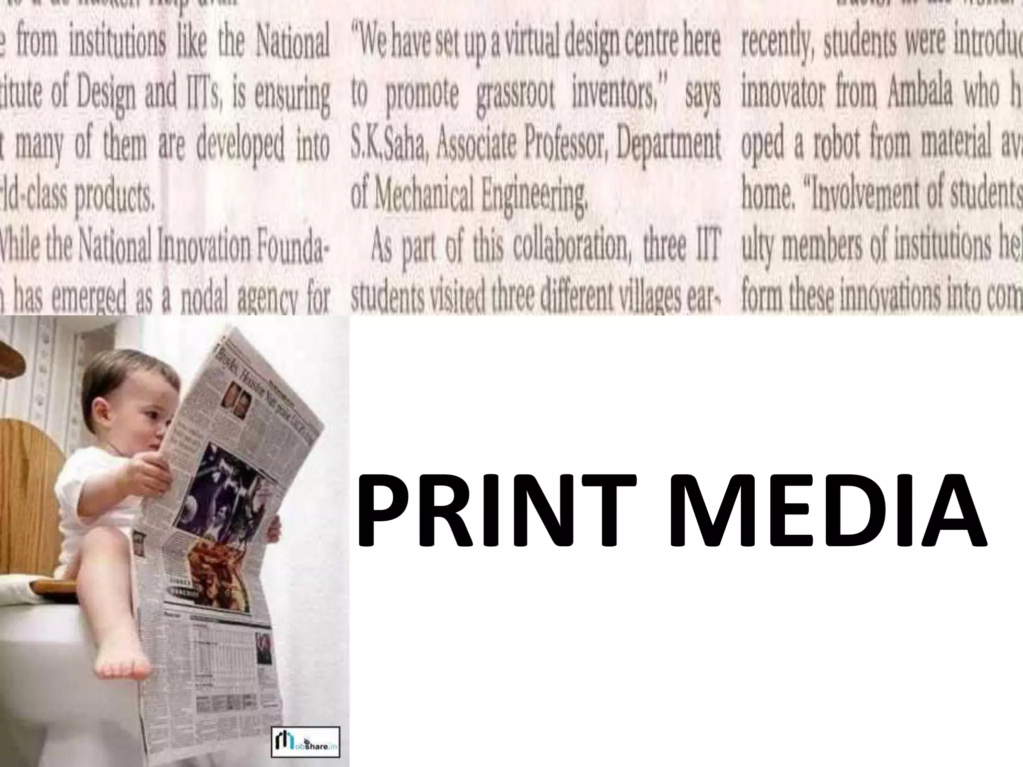 Print media ppt | PPTX