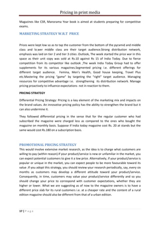 Print media pricing report | PDF
