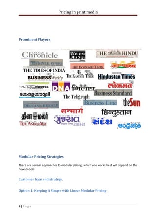 Print media pricing report | PDF