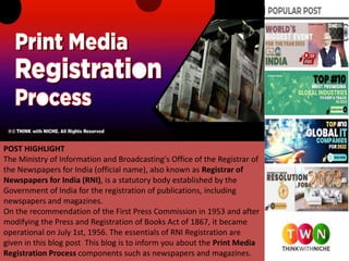 Print Media Registration Process | PPTX