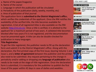 Print Media Registration Process | PPTX