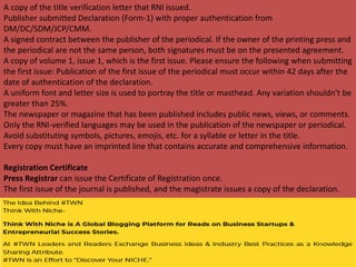 Print Media Registration Process | PPTX