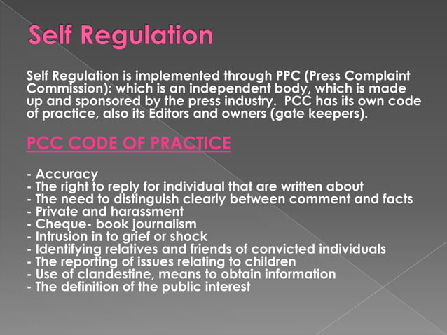 Print media regulation | PPT