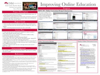 San Juan College OTLC - Alexa Wheeler and Elaine Clark - Handout 3 | PPT