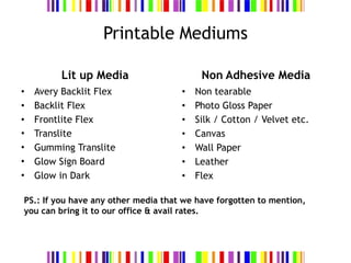 Printology Concept Profile | PPT