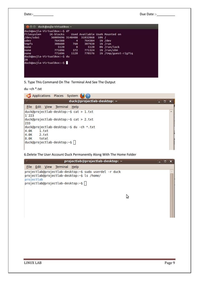 basic linux command (questions) | PDF | Operating Systems | Computer ...