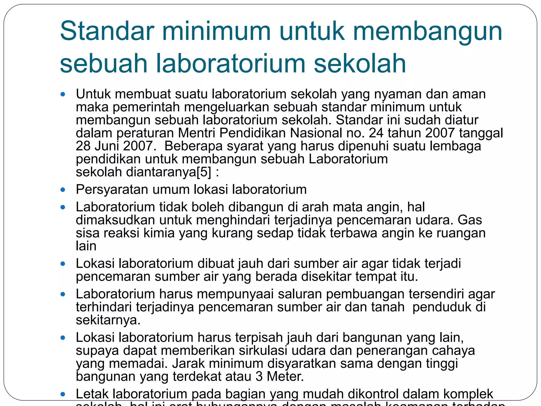 tata letak / layout LABORATORIUM | PPTX