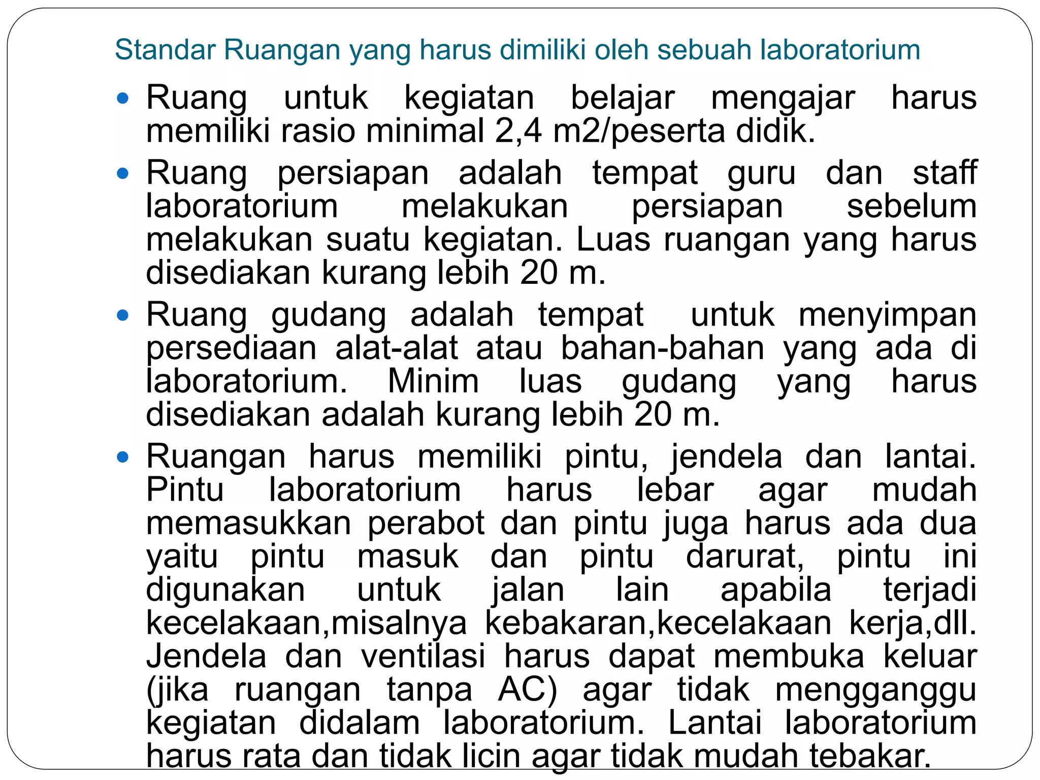 tata letak / layout LABORATORIUM | PPTX