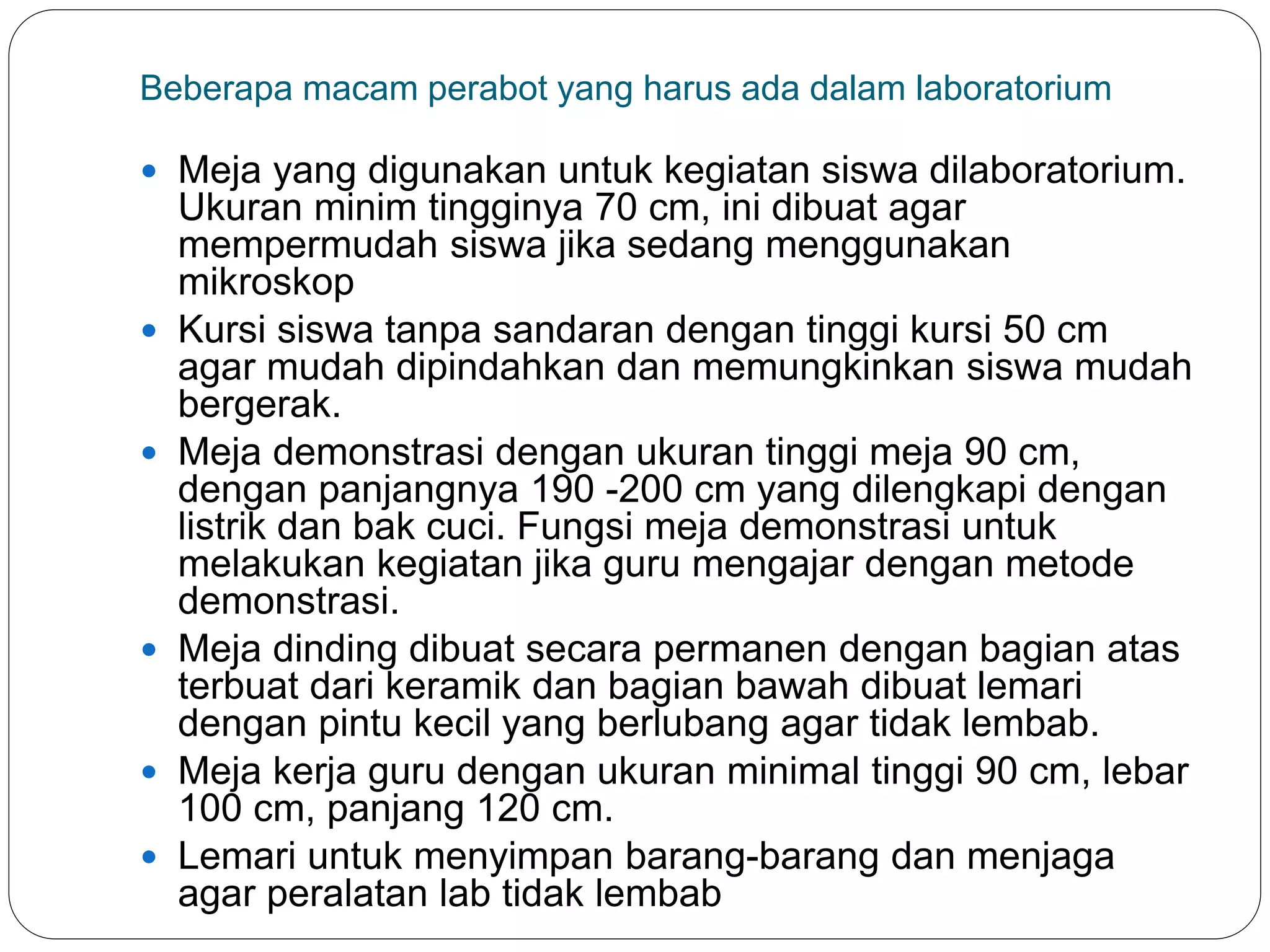 tata letak / layout LABORATORIUM | PPTX