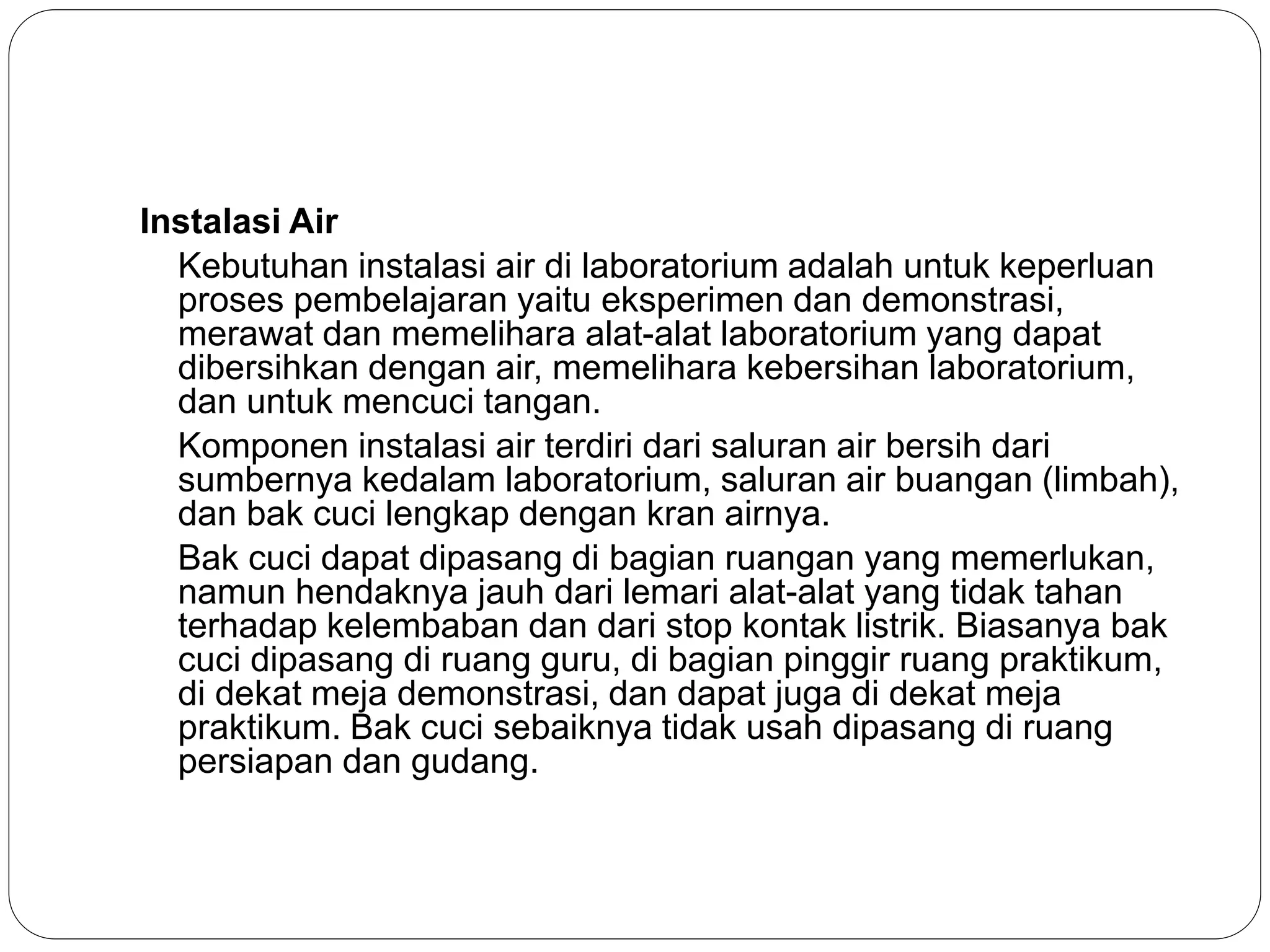 tata letak / layout LABORATORIUM | PPTX