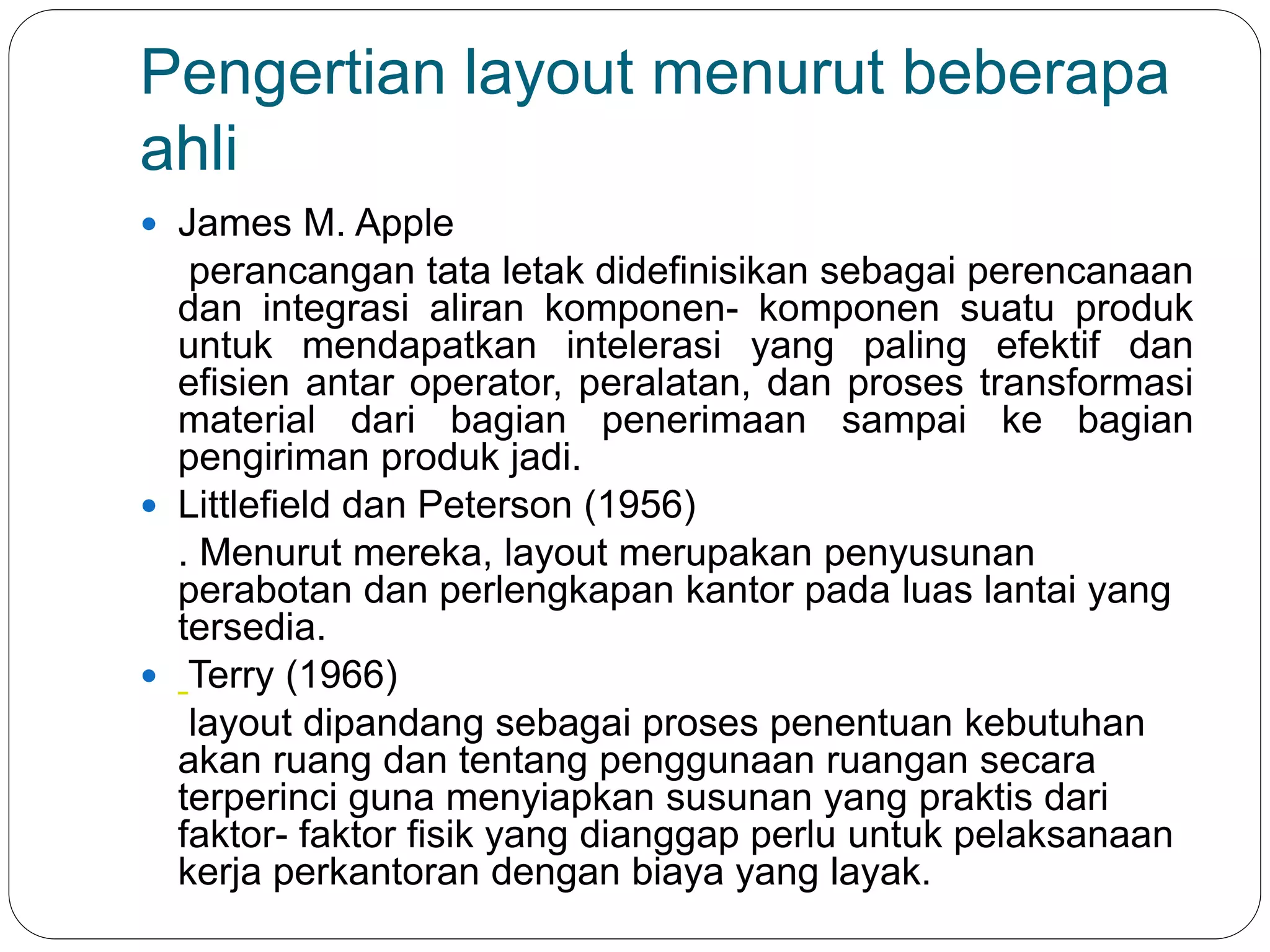 tata letak / layout LABORATORIUM | PPTX