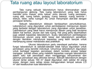 tata letak / layout LABORATORIUM | PPTX