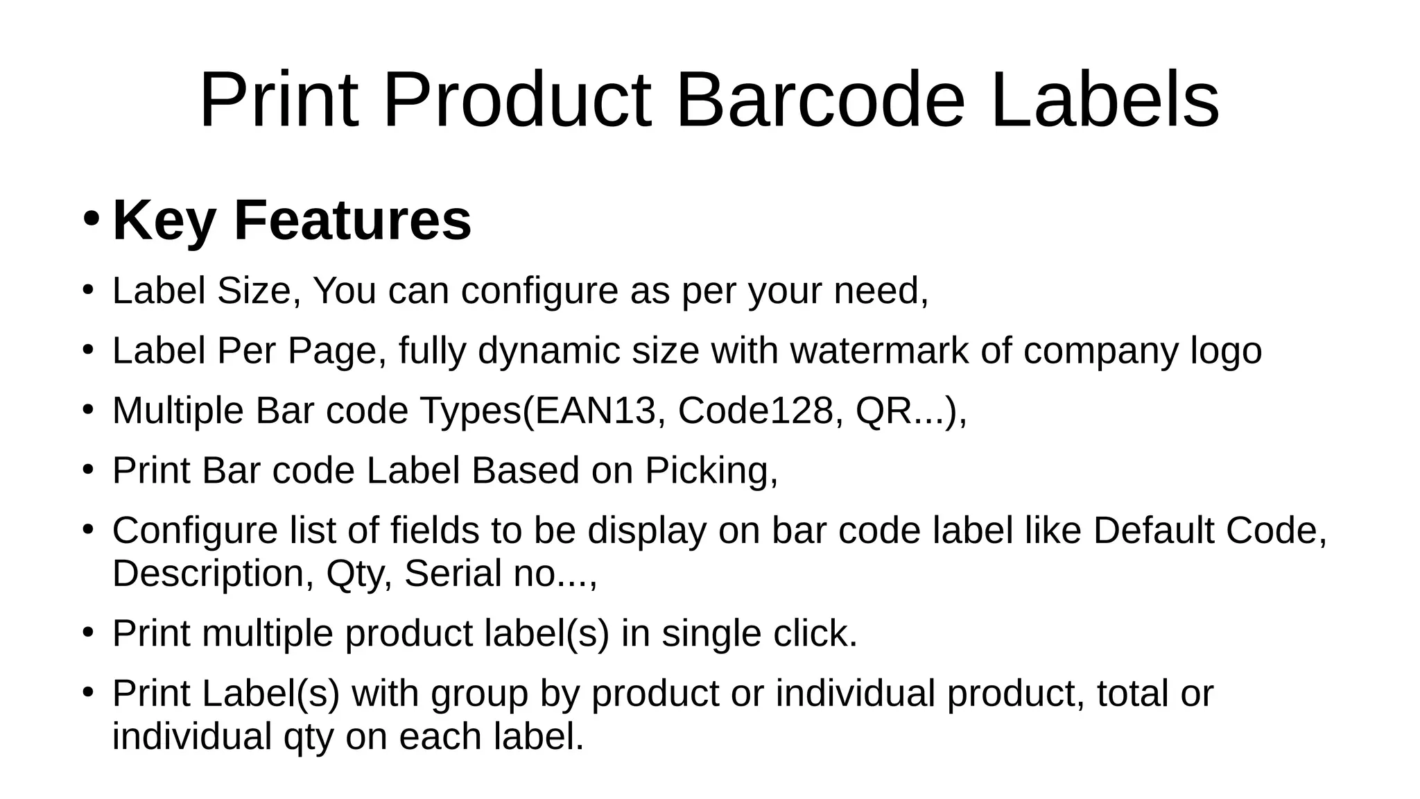 Print Product Barcode Labels | PPT