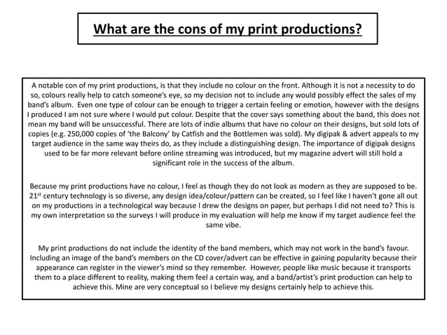 Print production draft evaluation | PPTX