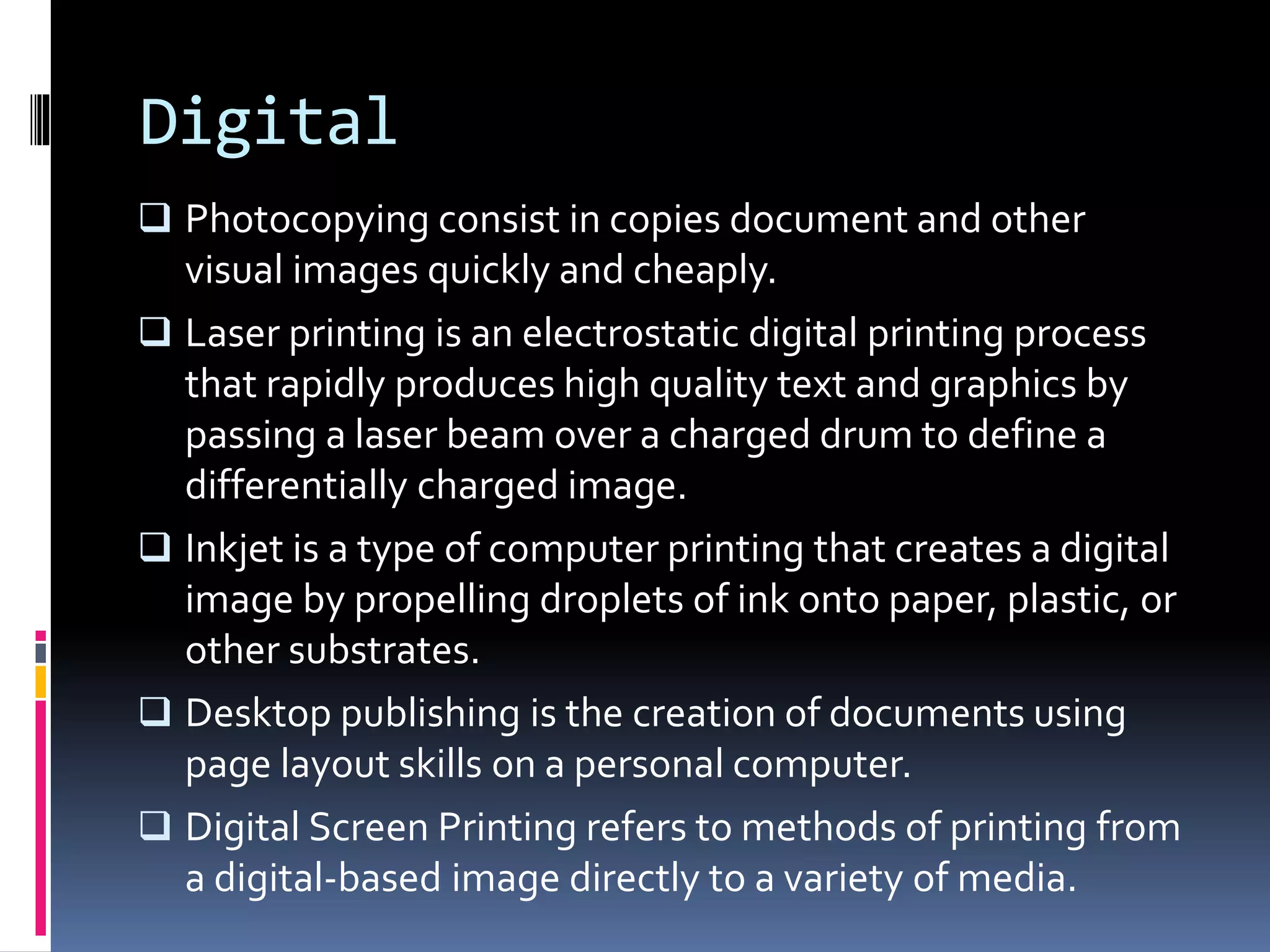 Print Production Process | PPTX
