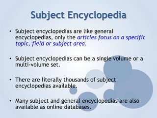 Understanding Print Reference Resources | PPSX