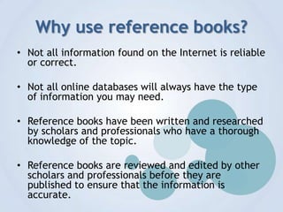 Understanding Print Reference Resources | PPSX