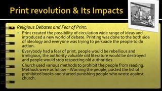 Print Culture & the Modern World part 1 | PPTX