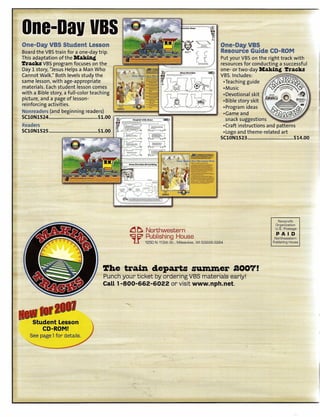 Print Scans: VBS Brochure Making Tracks | PDF