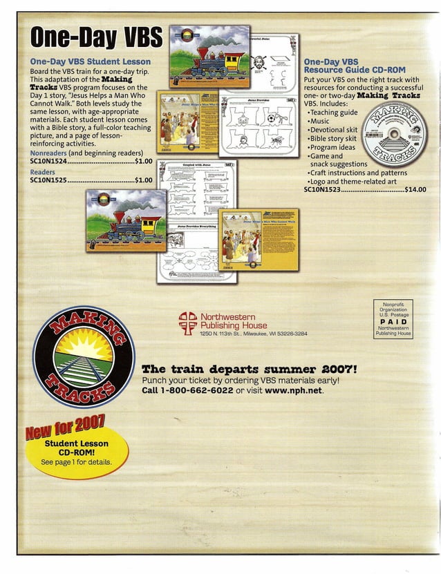 Print Scans: VBS Brochure Making Tracks | PDF
