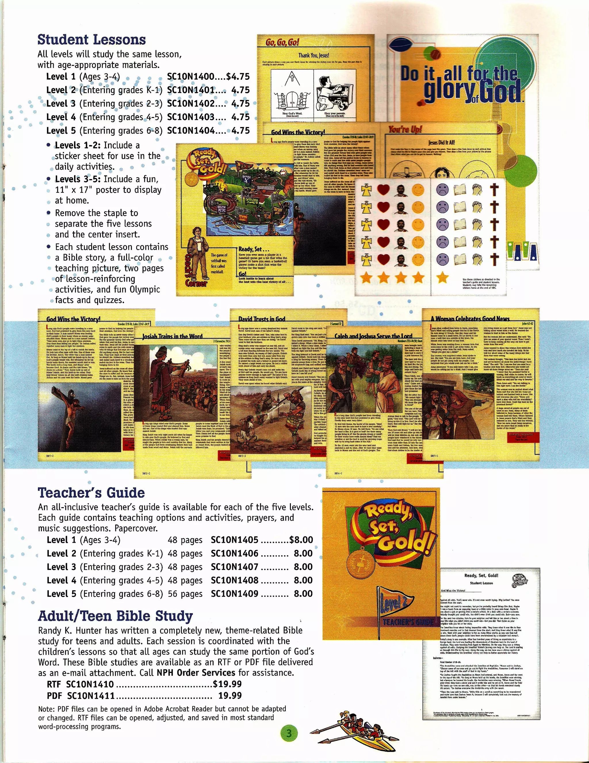 Print Scans: VBS Brochure Ready Set Gold | PDF