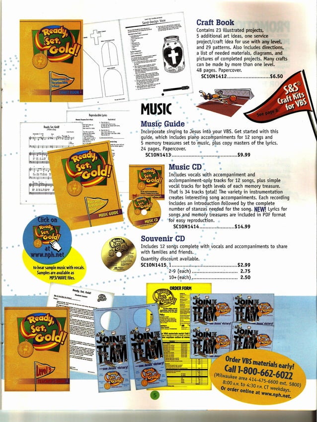 Print Scans: VBS Brochure Ready Set Gold | PDF