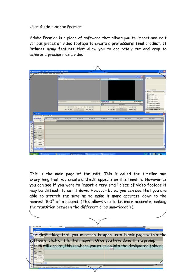 Print Screens Of Editing | PDF