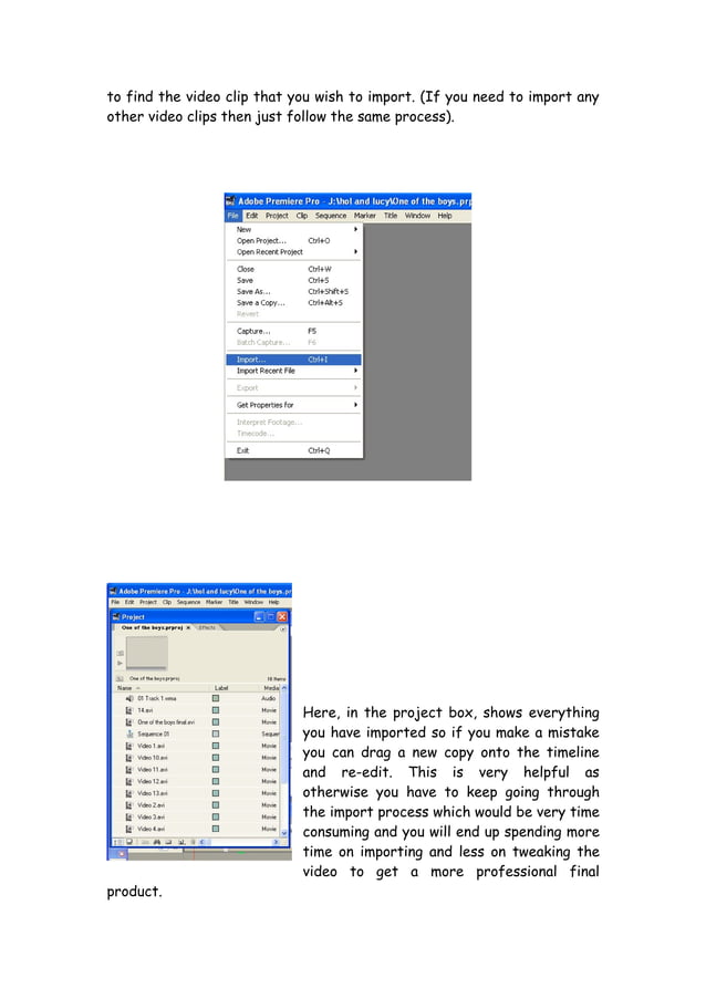 Print Screens Of Editing | PDF