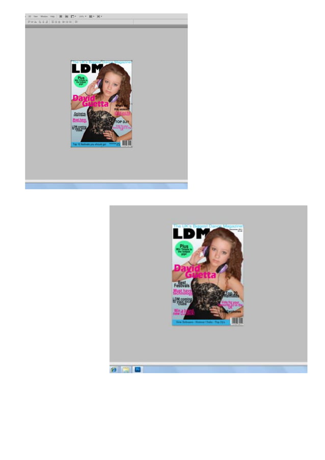 Print screens of front cover | DOCX