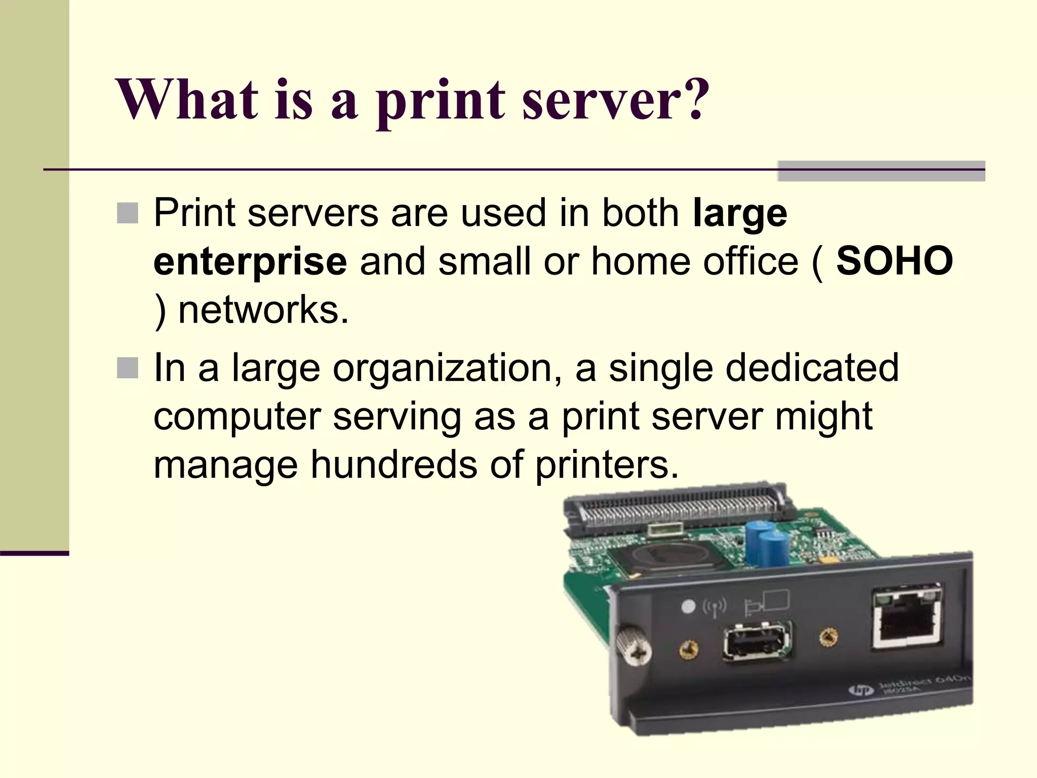 Print server | PPTX