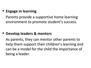Roles of Parents on Students' Academic Achievement | PPT