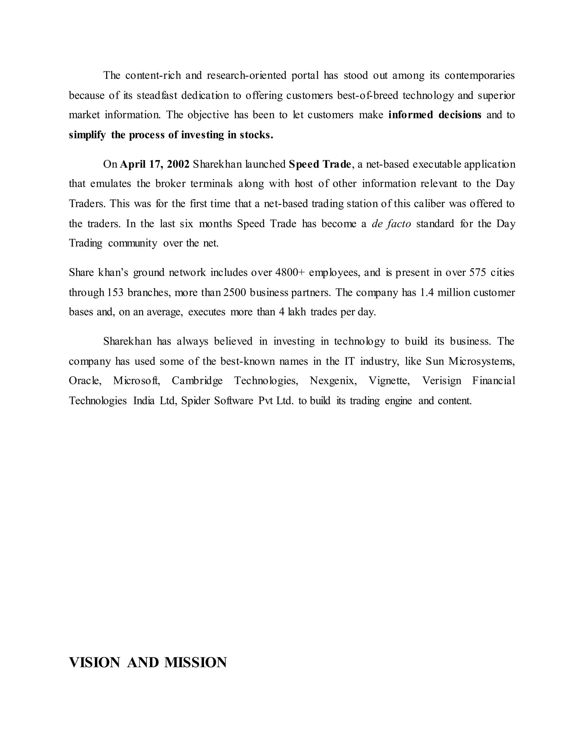 Project report for summer internship | Risk Management and investment ...