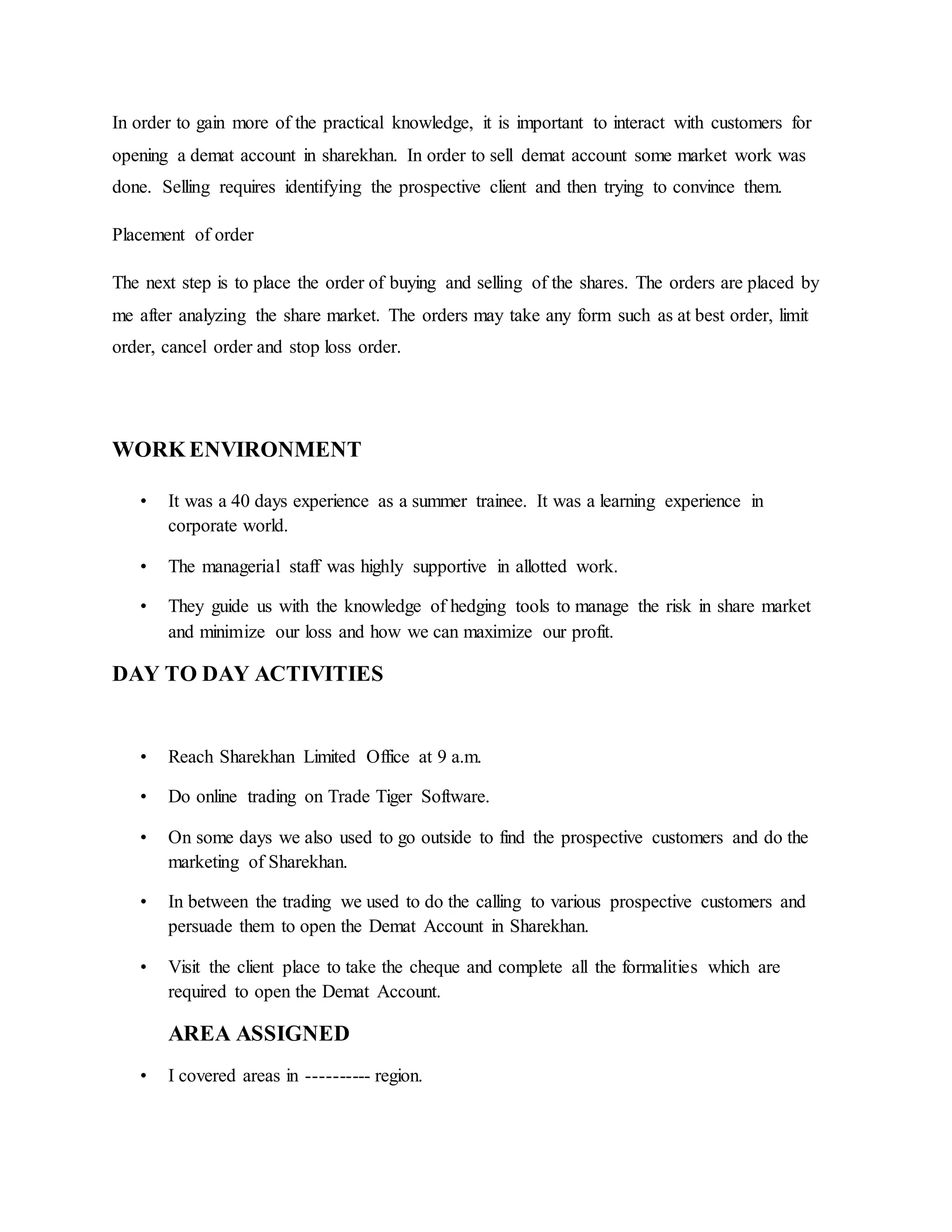 Project report for summer internship | Risk Management and investment ...