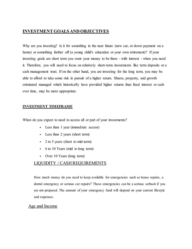 Project report for summer internship | Risk Management and investment ...