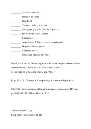 Print this page The Classified Balance SheetLEARNING .docx