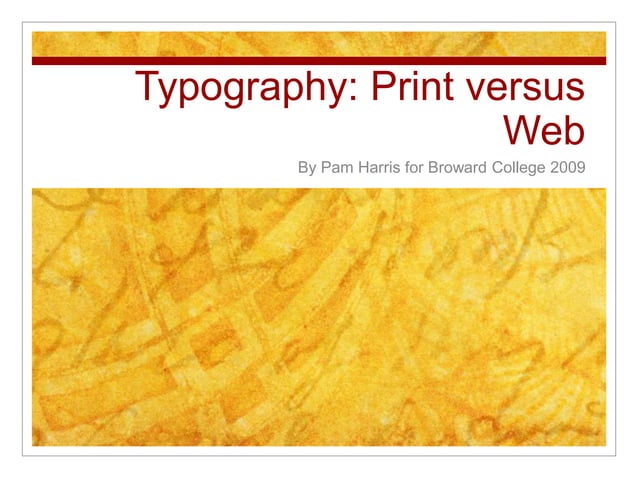 Print vs web | PPTX | Web Design and HTML | Internet