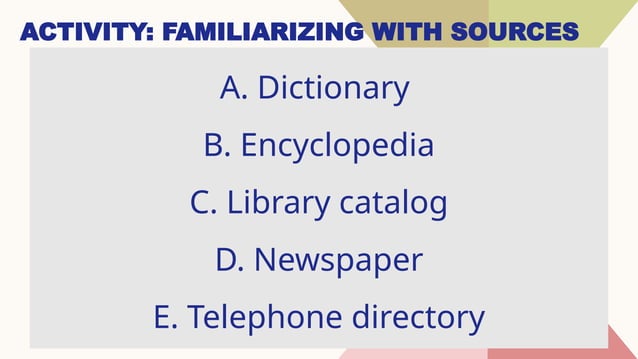 Print sources versus Web Sources, Their types and Examples | PPTX