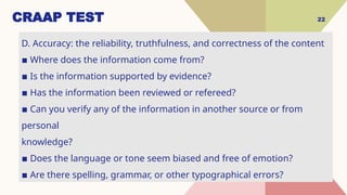 Print sources versus Web Sources, Their types and Examples | PPTX