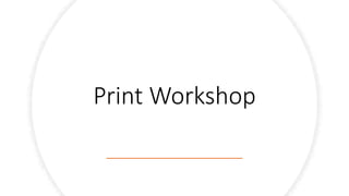 PrintMaking | Workshop | CEPT University | PPTX