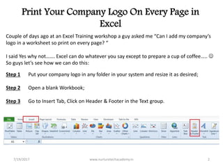 Print your company logo on every page | PDF