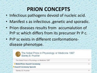 Prion diseases ---kuru | PPTX