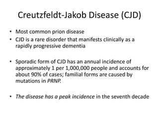 Prion diseases | PPTX