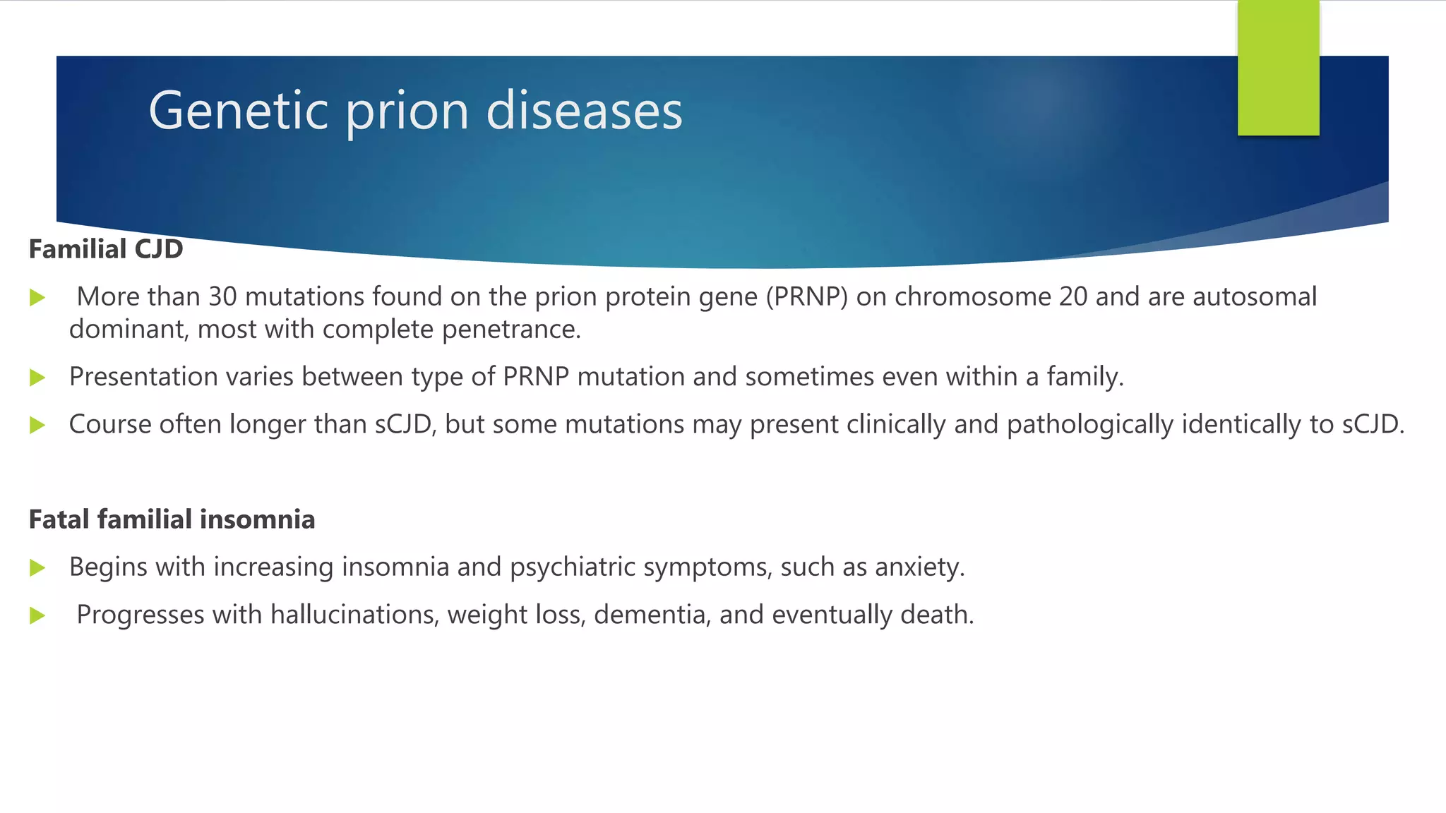Prion diseases | PPTX