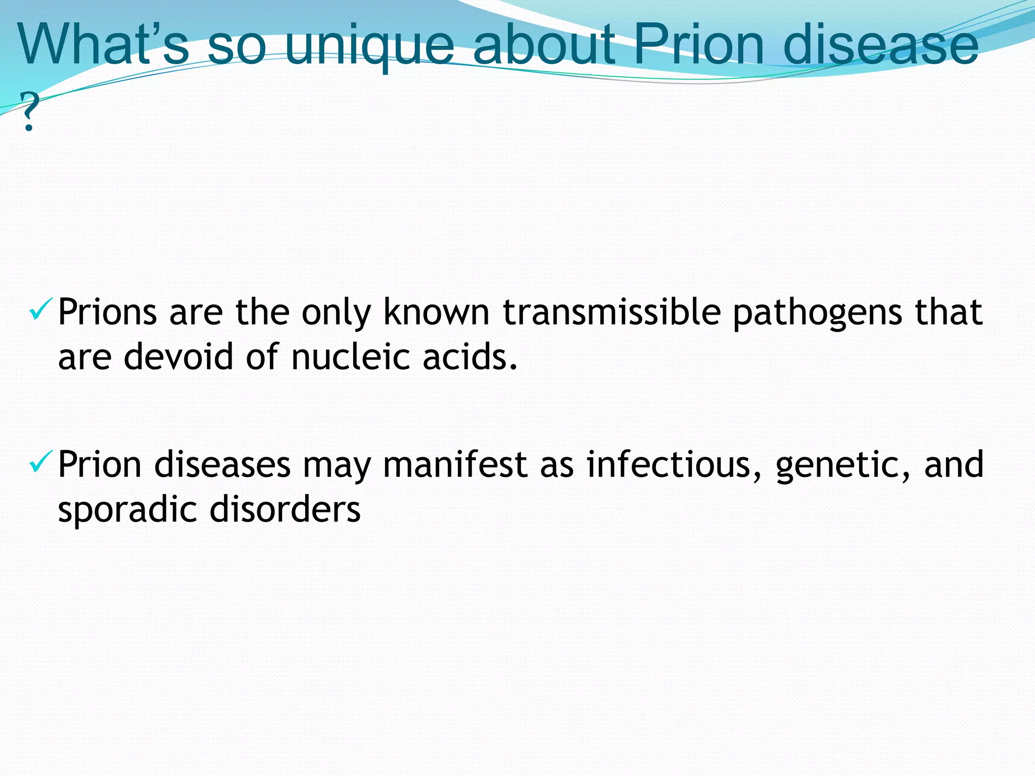 Prion diseases | PPTX