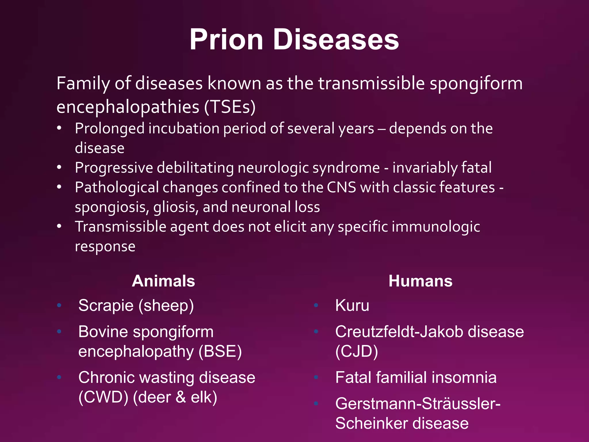 Prion diseases | PPTX